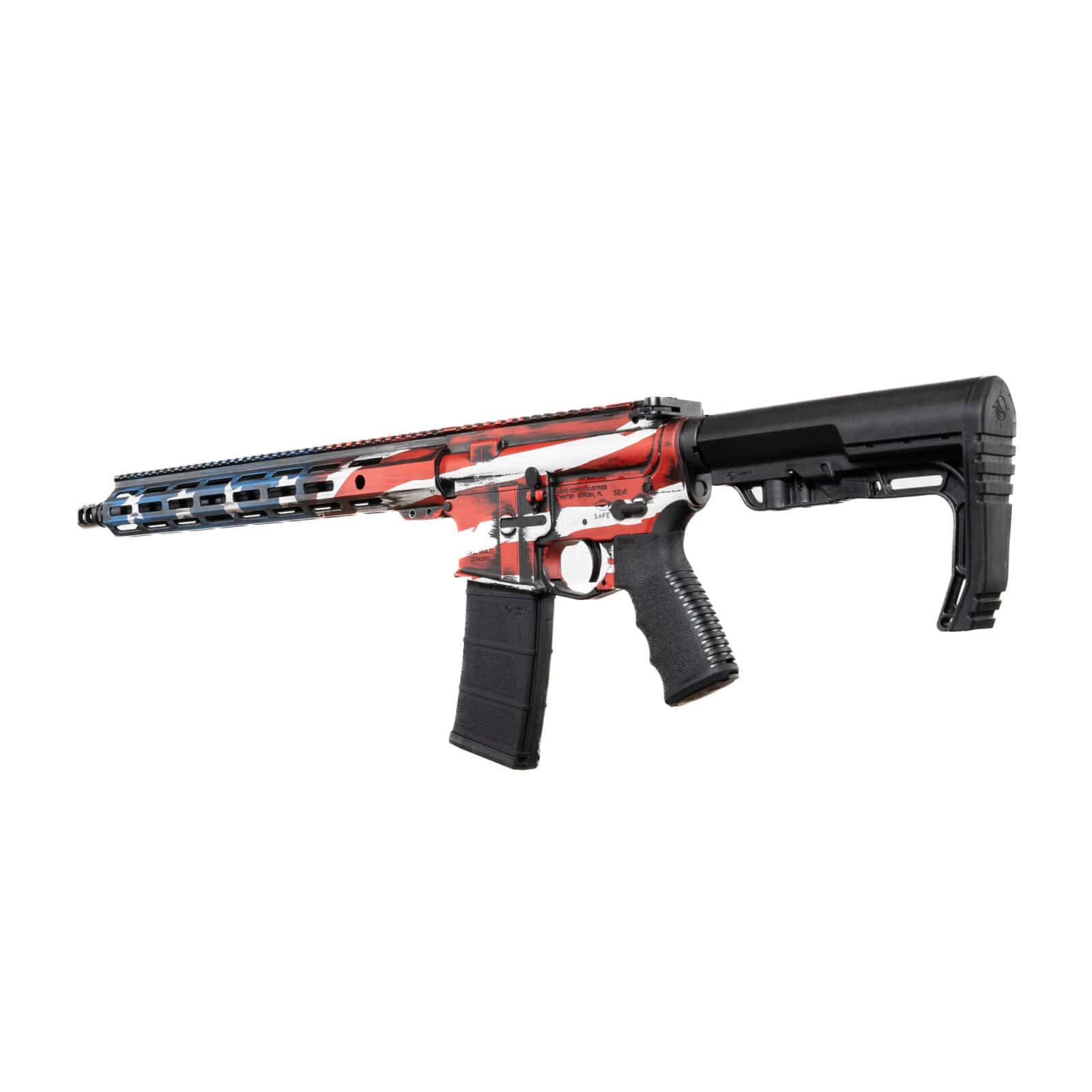 ACI-15 5.56 NATO Bravo 16 MOD 0 Cerakote USA | Patriotic AR-15 By Andro ...
